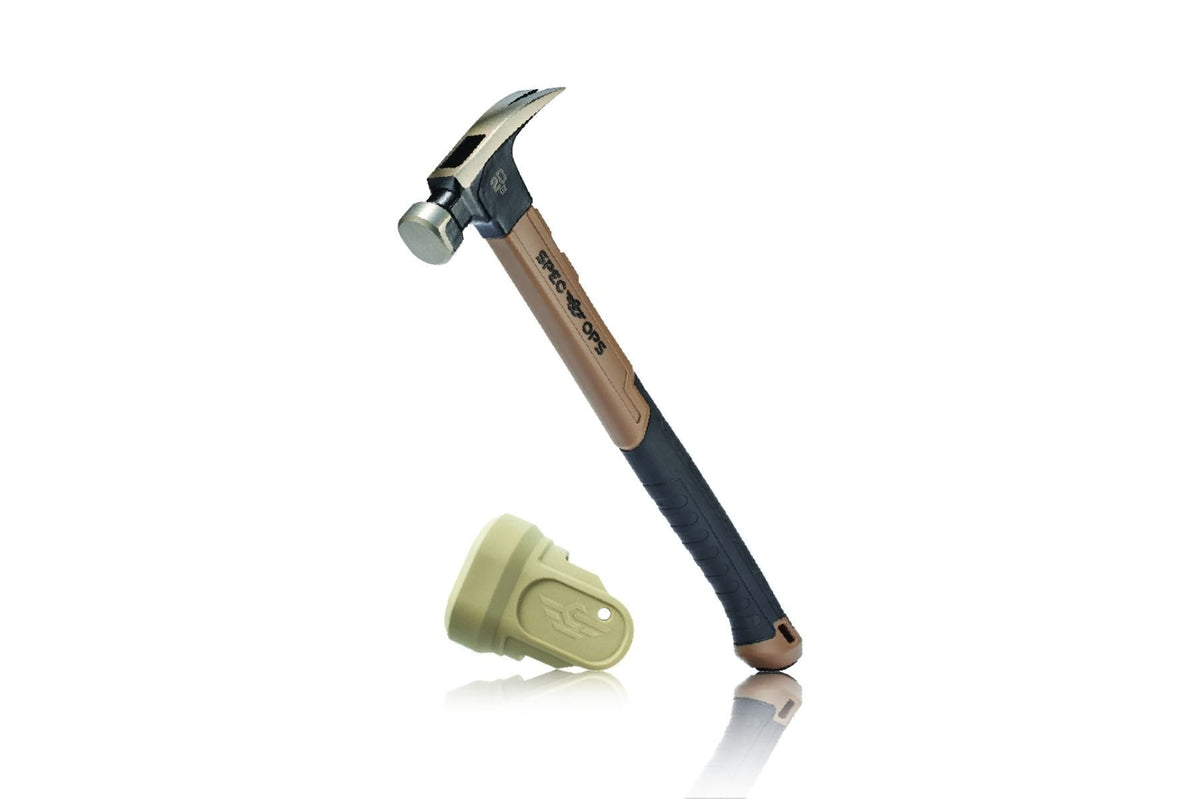 Spec Ops 20-Oz Smooth Face Rip Claw Hammer With Soft Mallet Cap ...