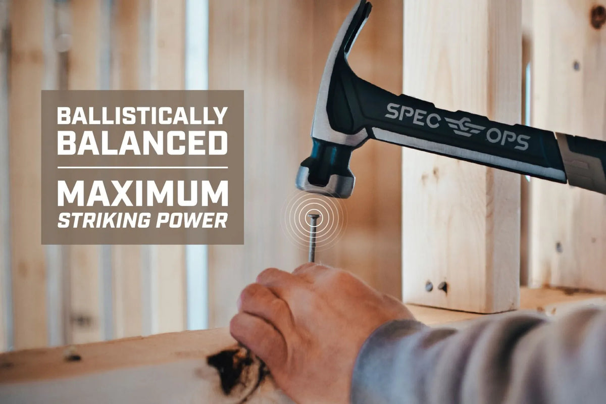 Spec Ops Milled Face Framing Hammer with Soft Mallet Cap, Steel Handle ...